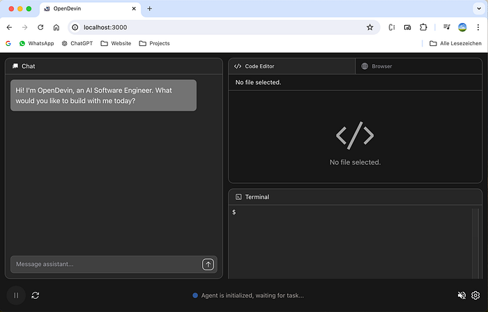 My experience with OpenDevin. The Setup of a AI Enginner. My $3 AI… | by Nils | Medium