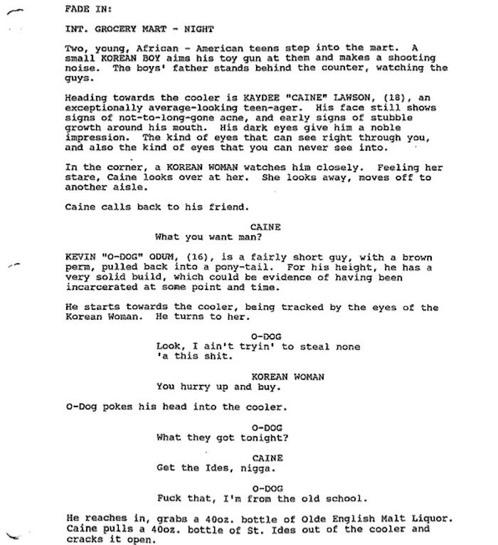 Page One: “Menace II Society” (1993) - Go Into The Story