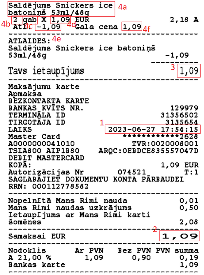 Rimi receipts optical character recognition and parsing | by Vladislavs ...
