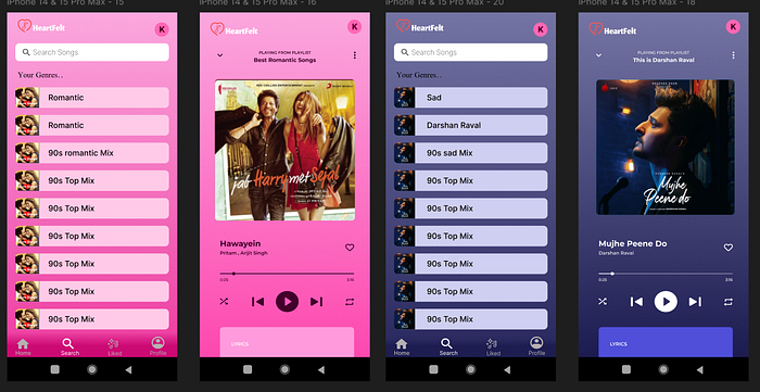 Heartfelt: A complete case study on designing a mood-based music app ...