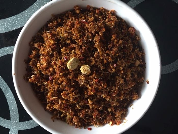 Kakarakaya karappodi - Shriya Ammamma Cookbook - Medium