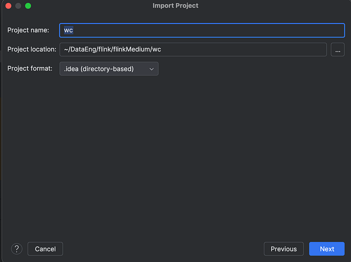 Flink : Writing your first program