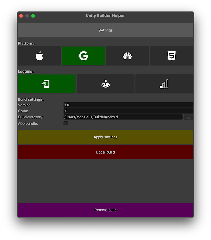 Unity Builder Bot. Telegram bot and editor extension for… | by Mopsicus | Medium