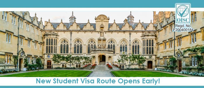 NEW STUDENT VISA ROUTE OF UK IMMIGRATION OPENS EARLY UNDER NEW POINTS ...