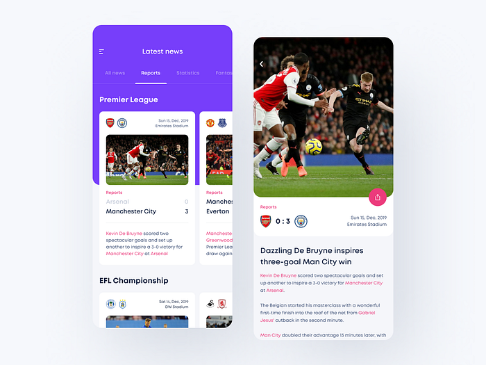 Best Sports Mobile Apps for Development Inspiration | Medium