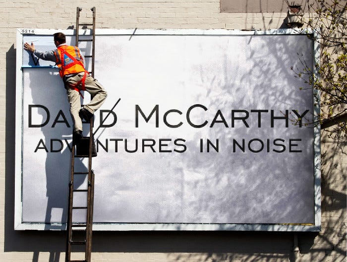 David McCarthy’s Adventures in Noise | by David McCarthy | Medium