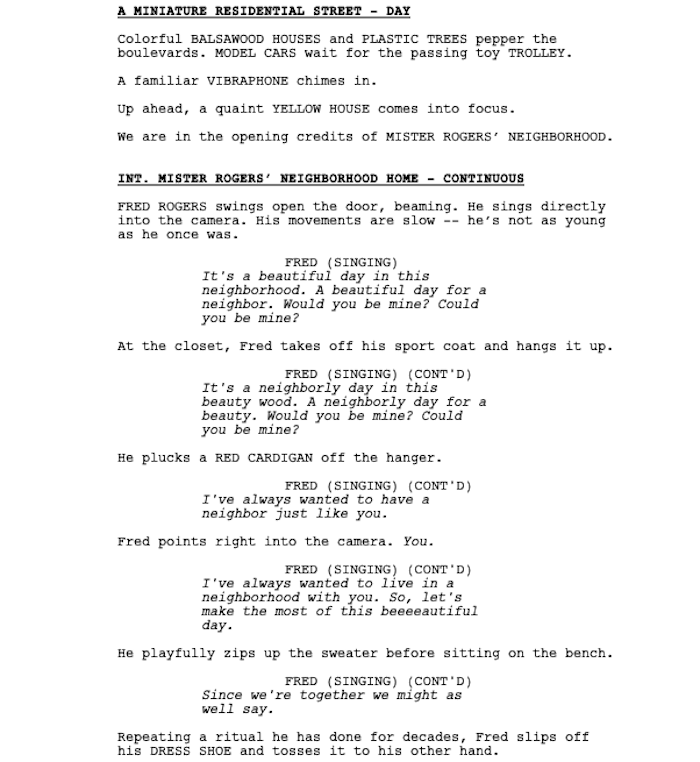 Page One: “A Beautiful Day in the Neighborhood” (2019) - Go Into The Story