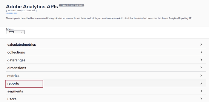 Adobe Analytics API calls using Analytics Workspace & Swagger UI | by ...