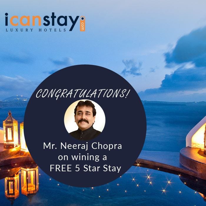 Congratulations Mr. | by icanstay.com | Medium