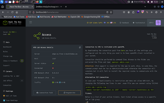 Two Million — HackTheBox Walkthrough Part 1: | by 0xasmaa | Medium