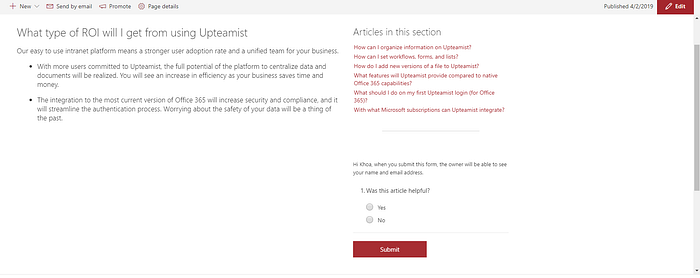 SharePoint Modern Experience Page Layout Samples | by Khoa Quach | NIFTIT SharePoint Blog | Medium