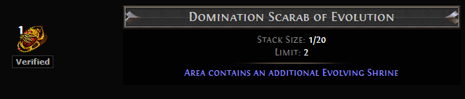 PoE Evolving Shrine — Domination Scarab of Evolution | by TechTraveler ...