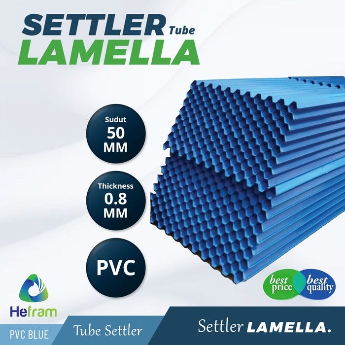 Lamella Tube Settler Pvc Blue - Rianaquar - Medium