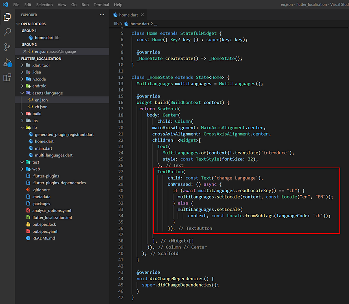 Multi-Language in Flutter. Enable multi-languages in the mobile… | by Jumei Lin | Medium