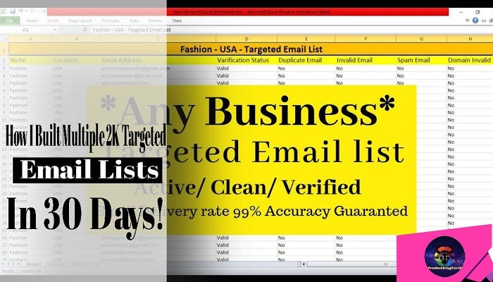 How I Built Multiple 2K Targeted Email Lists In 30 Days! | by ...