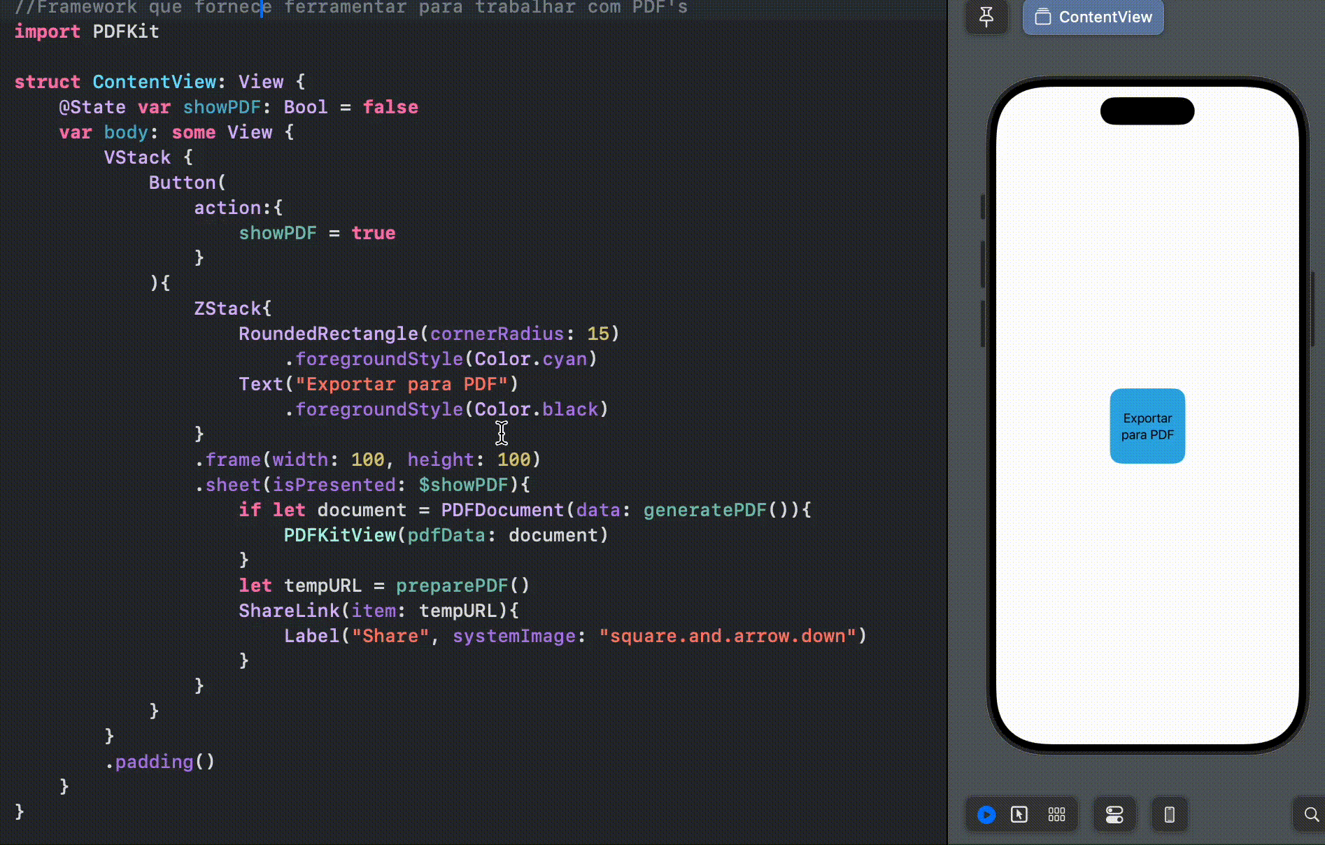 SwiftUI + PDFKit: Create and Share PDFs in Minutes | by Joaopioltini ...