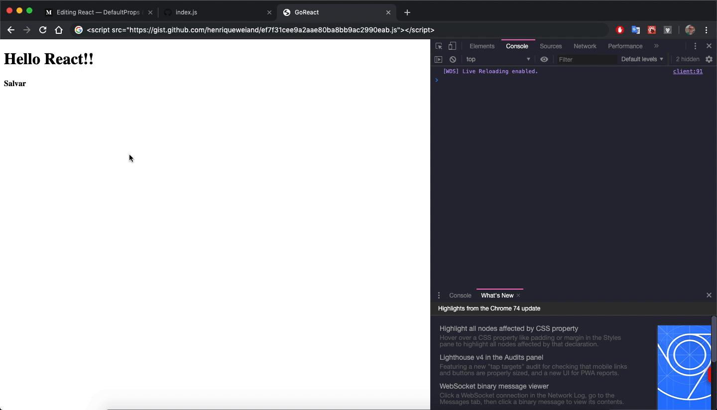 React — DefaultProps & PropTypes — Plano de aula VI | by Henrique Weiand | Medium