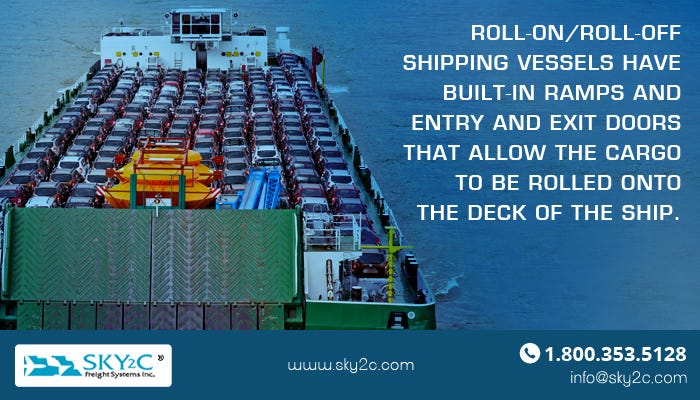 Ro-Ro Service. RORO i.e. Roll-On/Roll-Off shipping… | by sky2cfreights | Medium