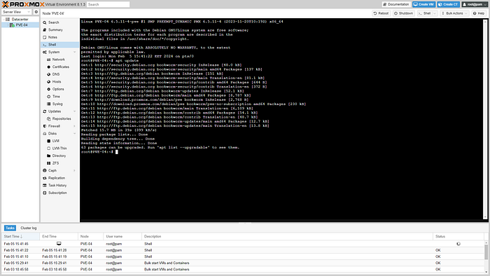 Proxmox Virtual Environment Post-Installation and Configuration-Part 02