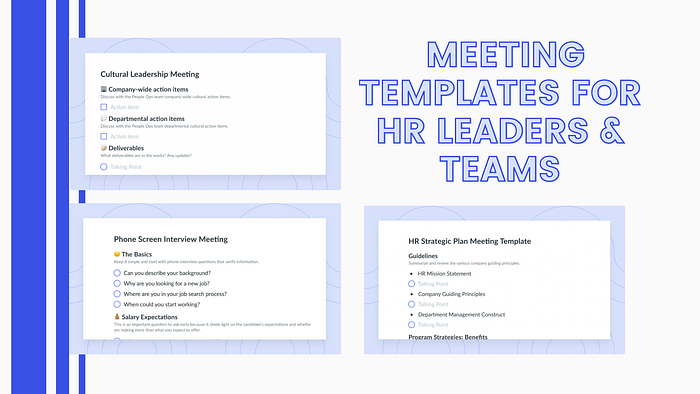 11 Meeting Agenda Templates for Organized HR Teams | Fellow.ai ...