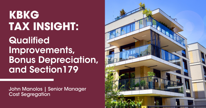 KBKG Tax Insight: Qualified Improvements, Bonus Depreciation, and 179 | by KBKG | Medium