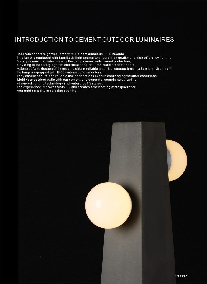 🌸Cement Lights in Outdoor Spaces Through the Seasons ️ | by majeax | Medium