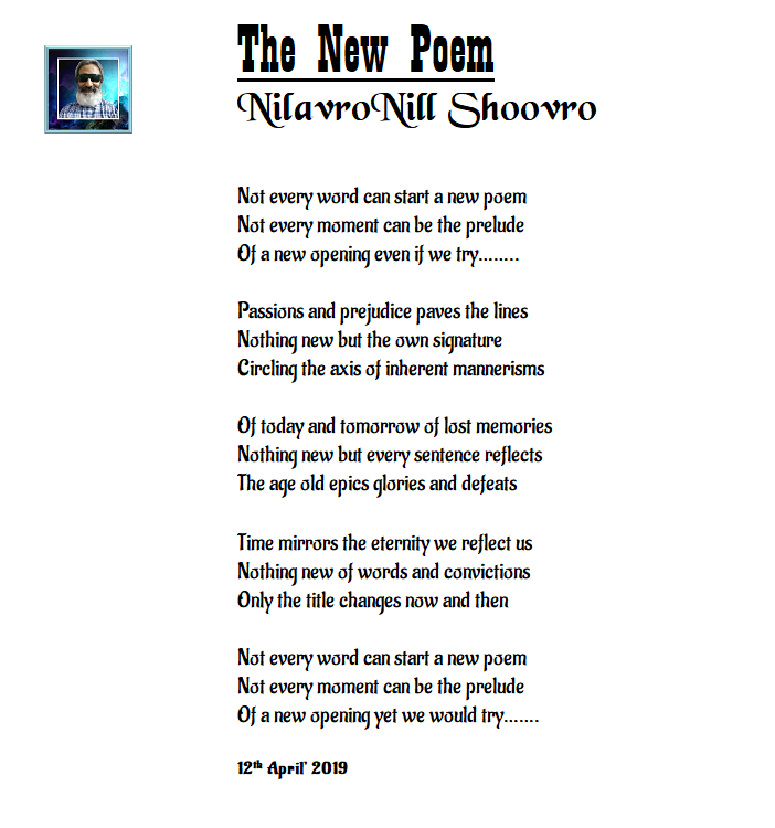 The New Poem - NilavroNill Shoovro - Medium