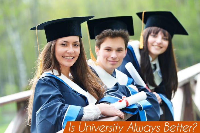 Career Path Struggle: Is University Always Better Than College? | by ...