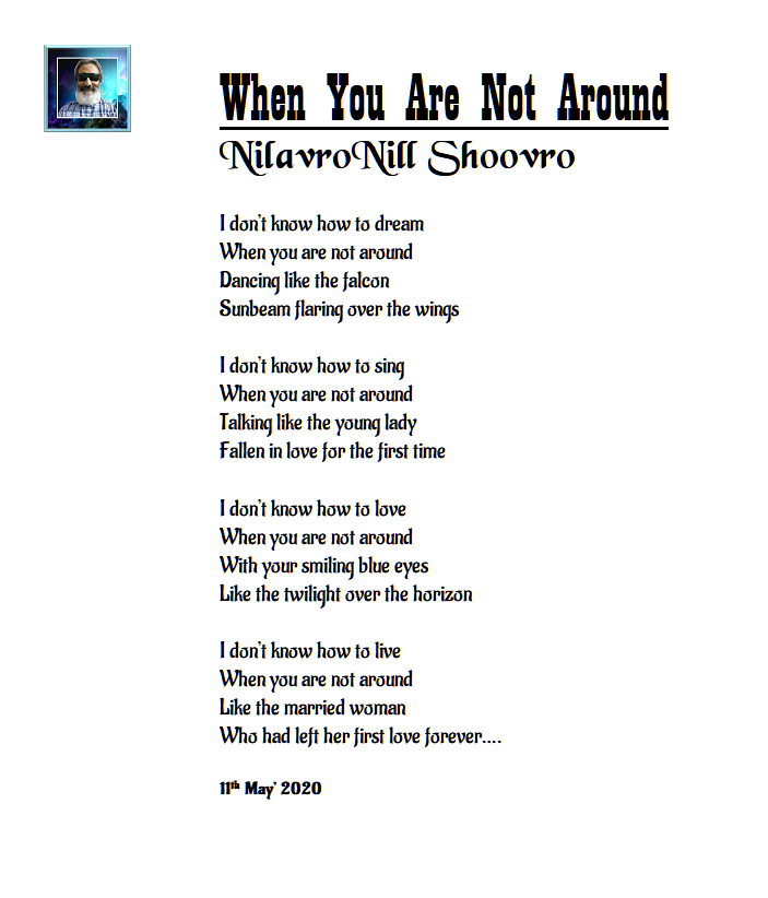 When You Are Not Around - NilavroNill Shoovro - Medium