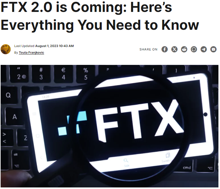 “FTX 2.0: Revolutionizing Crypto Exchange with a Ground breaking Relaunch — The MEME of all ...