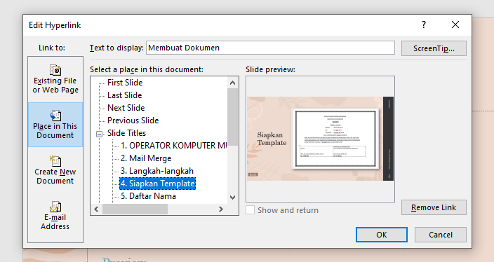 Membuat Hyperlink pada Power Point | by Maulina Ainur | Medium