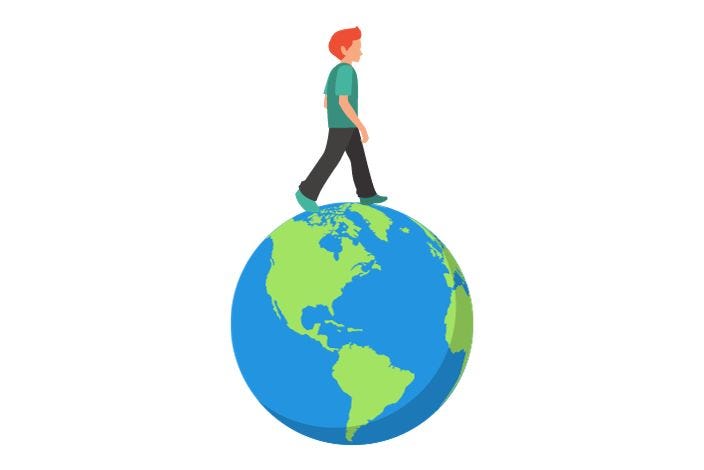 The Remarkable Journey of the Average Person Walking Five Times Around ...