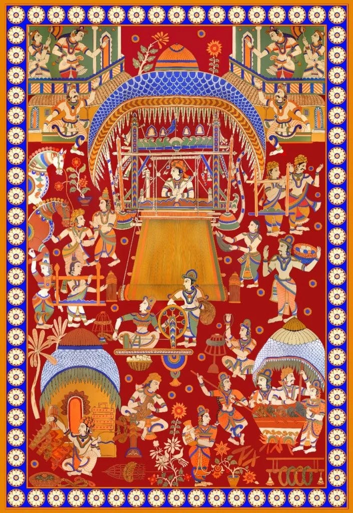 The hands behind the handloom. The weaving of silk sarees has shaped ...