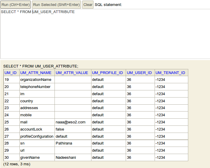 Updating User Profile directly with SQL — WSO2 Products | by Pathirennehelage Nadeeshani | Medium