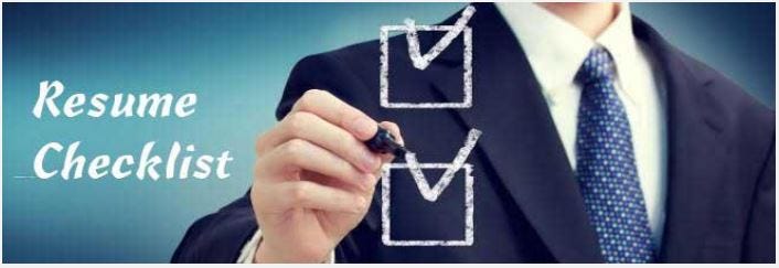 THE ULTIMATE RESUME CHECKLIST. Crafting a Perfect Resume is an Art ...