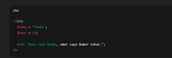 Belajar Dasar PHP: Dari Nol Sampai Variabel dan Tipe Data | by yukafii | Nov, 2025 | Medium