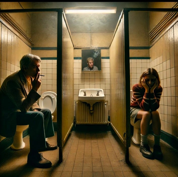 “Toilet or is it too late?”. "Whispers of Fate in a Forgotten… | by Tushar Arora | Mar, 2025 ...