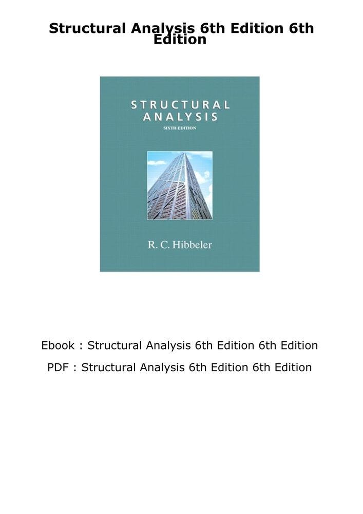 READ (EPUB) Structural Analysis 6th Edition 6th Edition 1221790 - Eegmnvtr - Medium