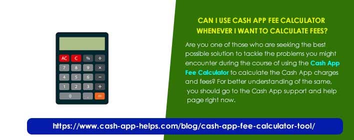 Can I Use Cash App Fee Calculator Whenever I Want To Calculate Fees ...