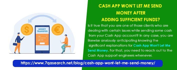 Cash App Won’t Let Me Send Money After Adding Sufficient Funds ...