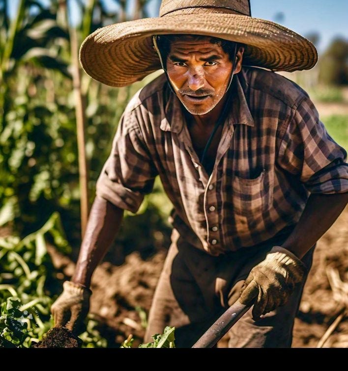 Field labourer. The poem by Vivek | Mr. Plan ₿ Publication