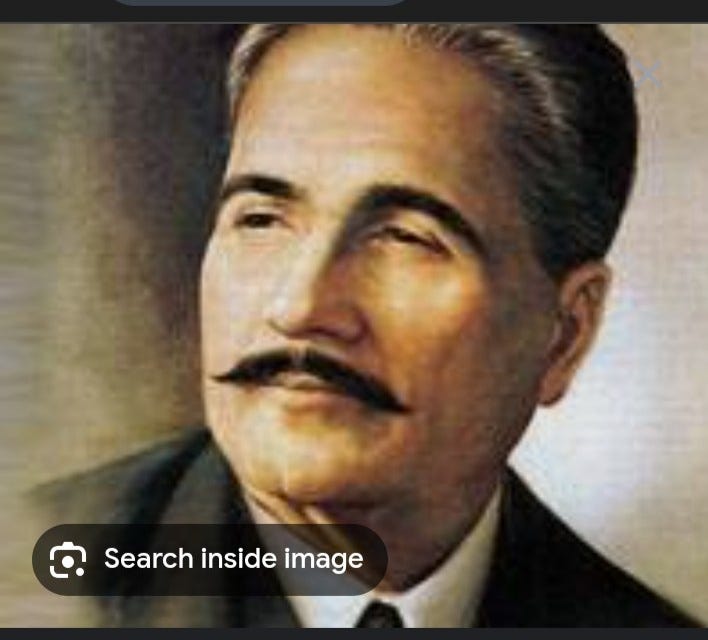 Muhammad Iqbal. This picture is taken from Google | by Afzan Sarfraz ...