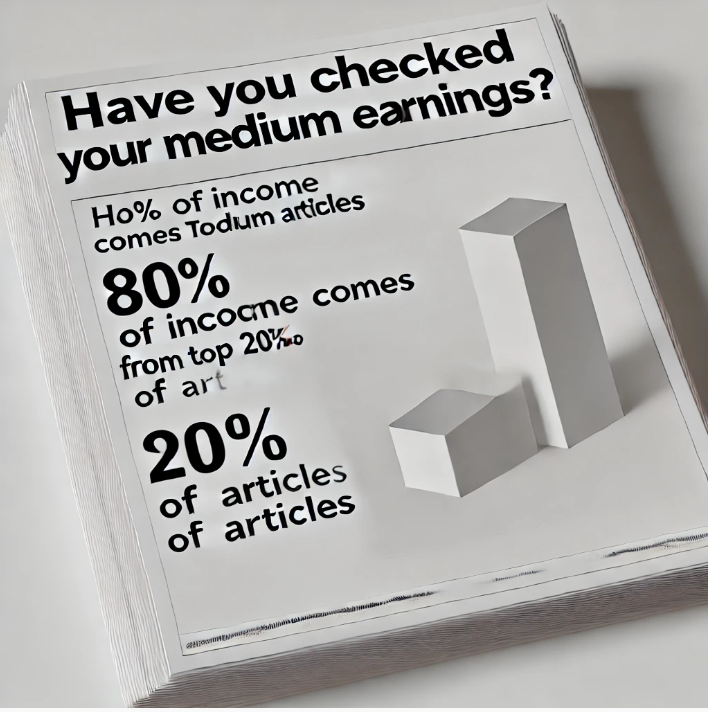 Have You Checked Your Medium Earning 80% Income from Top 20% Percent ...