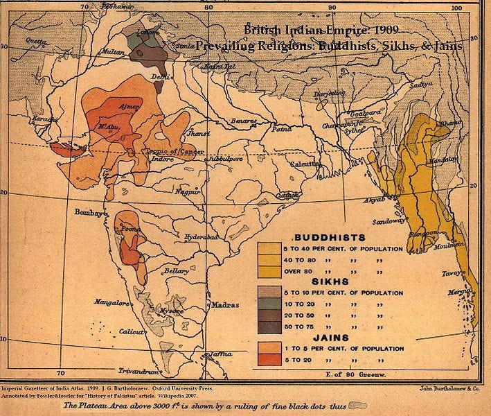 Mapa Do Jainismo