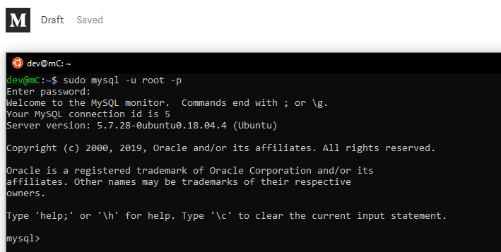 Installing Mysql In Windows Subsystem For Linux — Ubuntu 1804 By Tony Medium