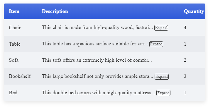 Use Vue 3 to handle the issue of long text in tables, with an option to ...