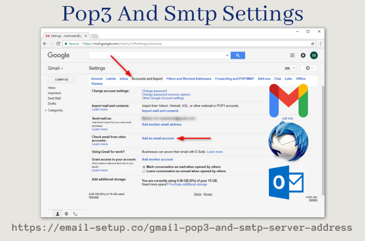 How To Enable Pop3 And SMTP Settings in Gmail, Outlook, and Thunderbird ...