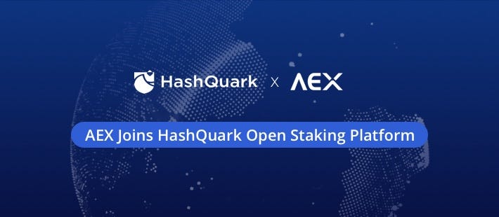 Aex Joins Hashquark Open Staking Platform By Hashkey Cloud Medium
