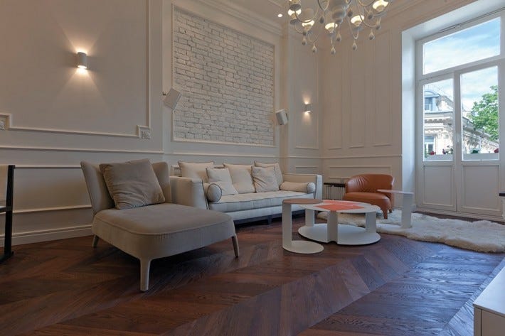 Introducing “Cognac” Chevron Flooring: The Epitome of Elegance and Durability | by Hoff Parquet ...