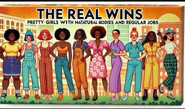The Real Wins: Pretty Girls with Natural Body and Regular Job. | by ...